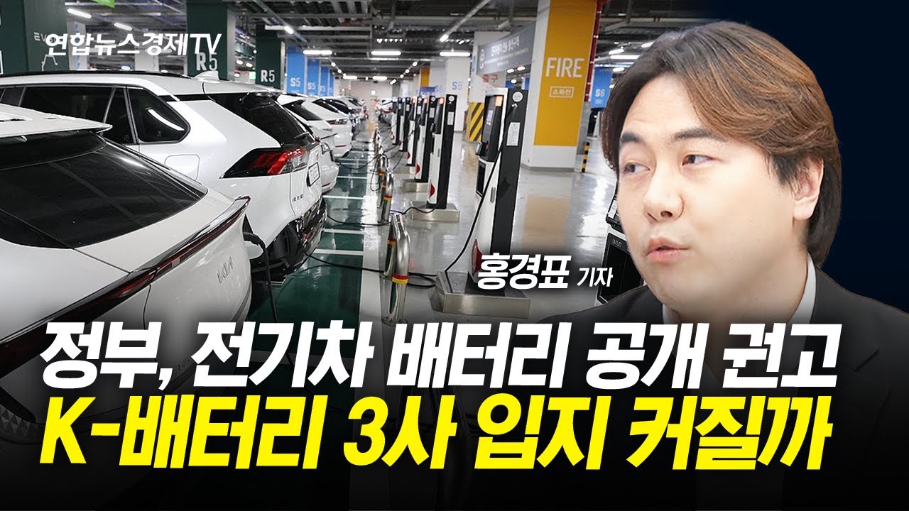 정부, 전기차 배터리 공개 권고…LG엔솔·삼성SDI·SK온 'K-배터리' 3사 입지 강화되나 l 경제ON 홍기자의 뉴스포인트 240814 - YouTube