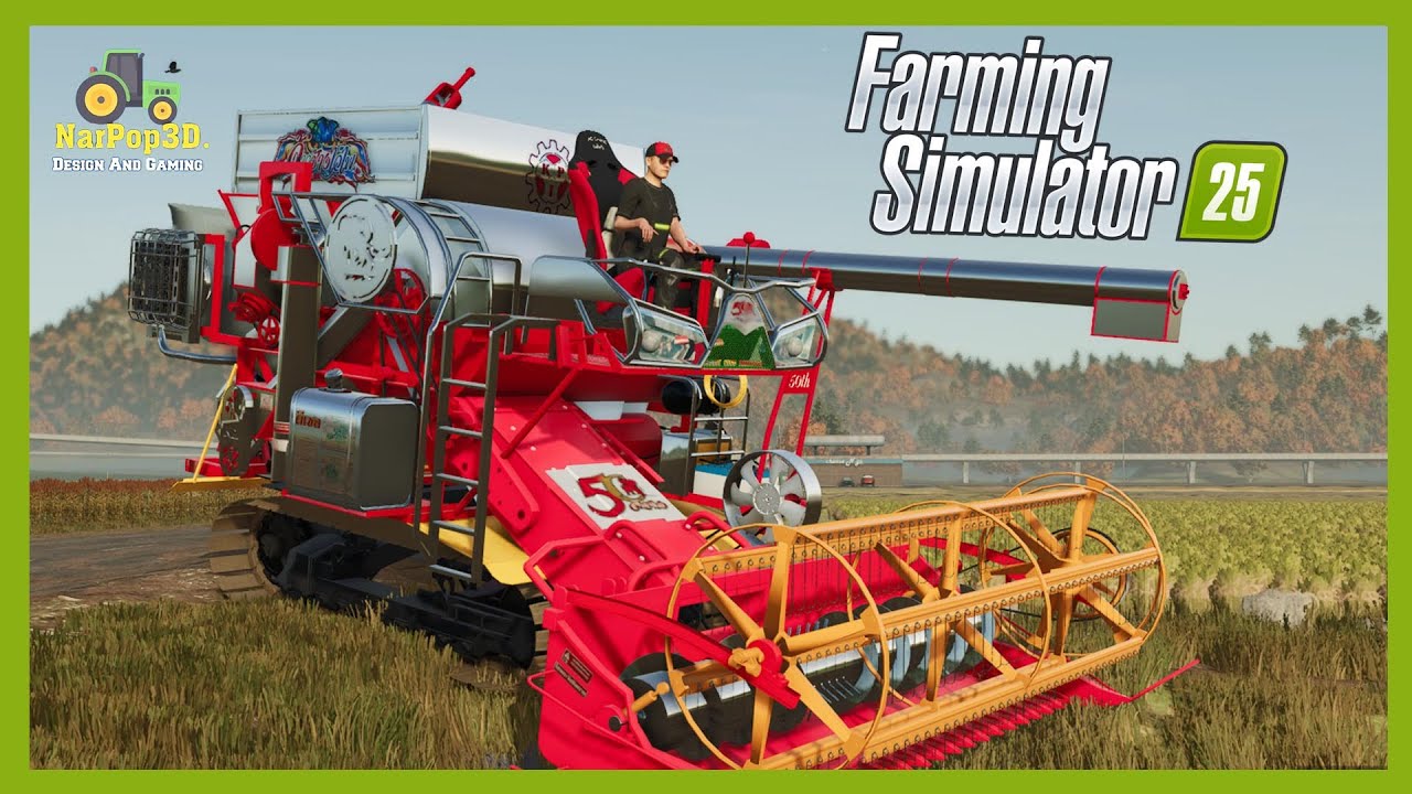 farming simulator 25 pc mods แมพเกี่ยวข้าว สวยๆกับรถเกี่ยว เจ้าช้างไวไฟ ...