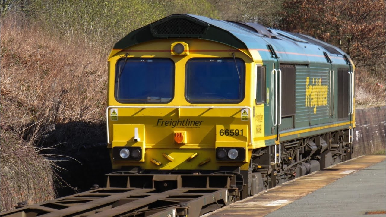 Freightliner Class 66 No. 66591 on 4H67 Crewe B.H - Guide Bridge Yard ...