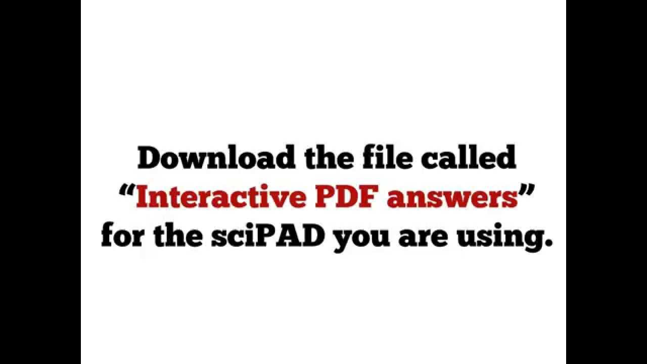 How To Use The Interactive Answers For The SciPAD Workbooks YouTube how-to-use-the-interactive-answers-for-the-scipad-workbooks-youtube