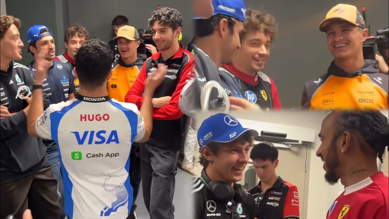 F1 Drivers chilling & yapping together making fun of each other in ...