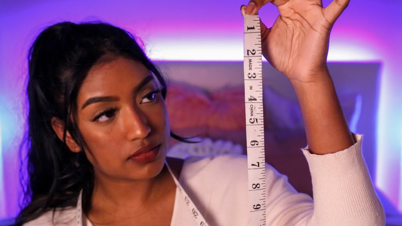 ASMR | Measuring You 📏 (Inaudible/Unintelligible Whispers, Personal Attention, Fast Writing ...