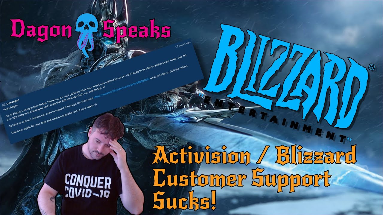 Crappy service? | Activison/Blizzard Customer Service - YouTube