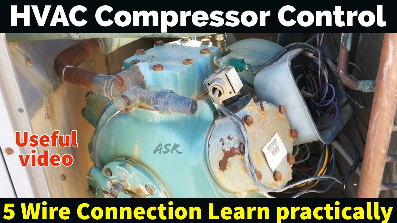 HVAC Semisealed Compressor Control terminal 5 wire Connection parts ...