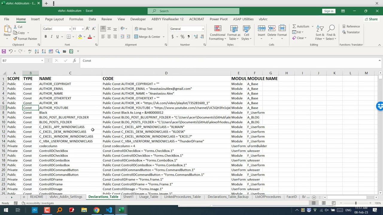 VBA Export All Project s Declarations YouTube VBA Export All Project s Declarations YouTube