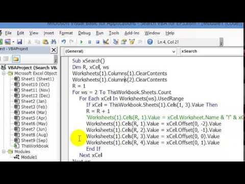 [Excel Fever] ค้นหาค่าที่ต้องการด้วย VBA EP3 (จบ) - YouTube
