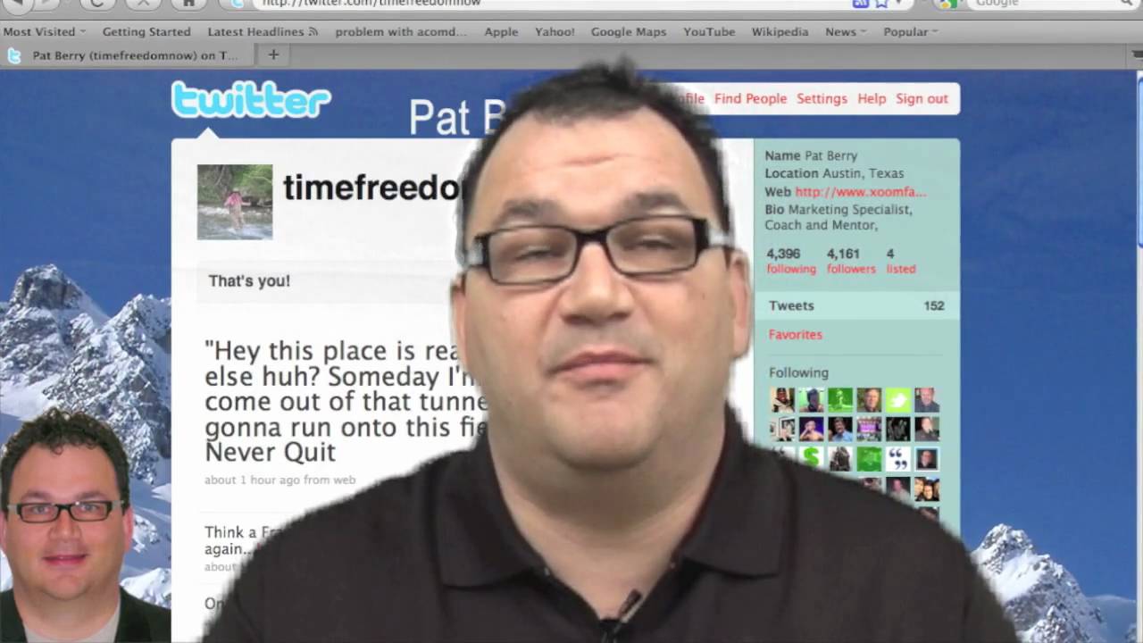 Pat Berry Twitter Welcome - YouTube