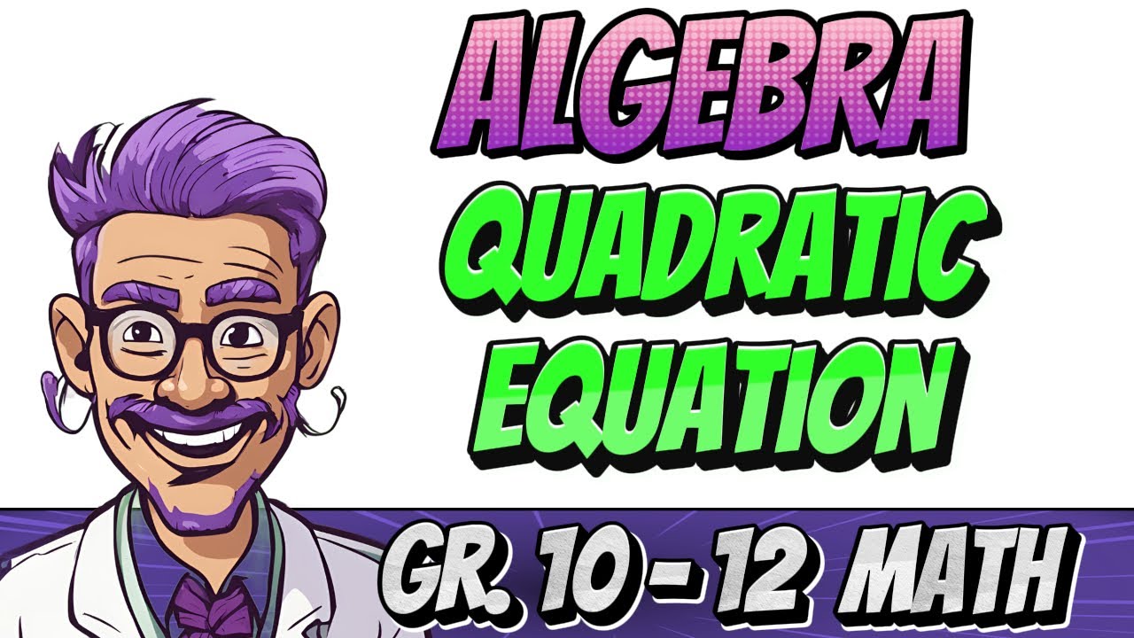 Algebra - Solve x with the Quadratic Formula (Grade 12 Exams) - YouTube