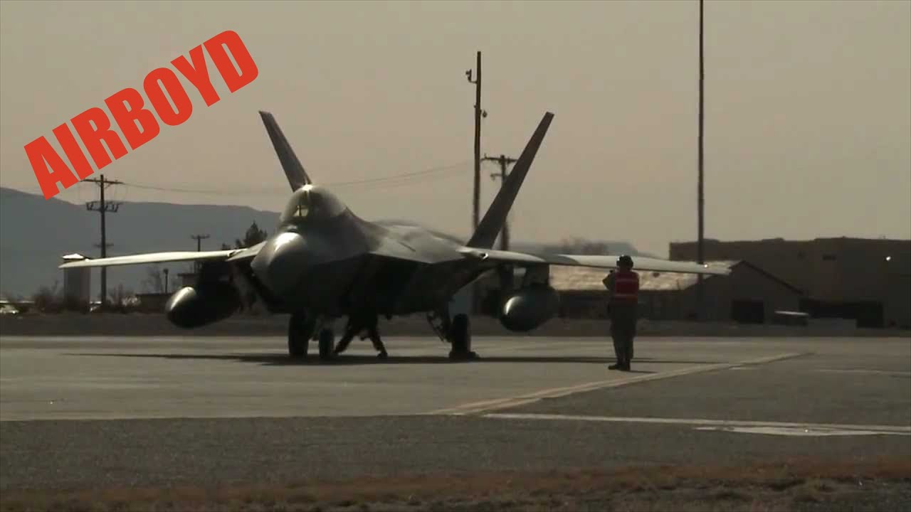 F-22 Ground Operations (2012) - YouTube