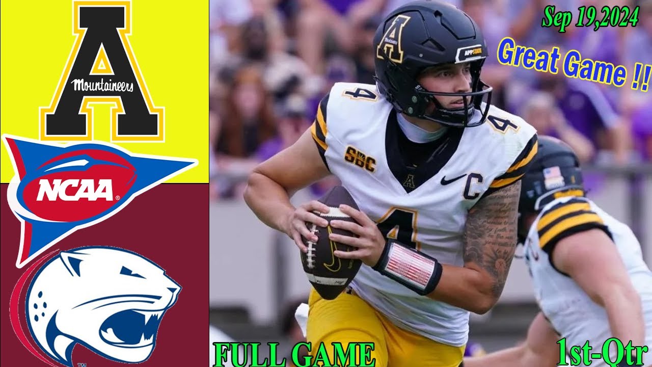 South Alabama Jaguars vs App State Mountaineers Full Game 1st Sep 19 ...