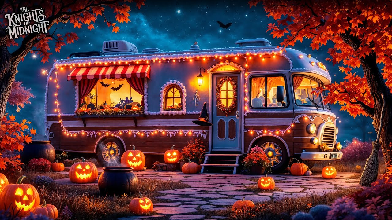 Spooky Witch Van Life 🌙 432Hz Halloween Music & Cozy Ambience - YouTube