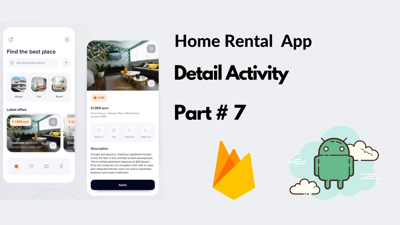 Home Detail Activity || Home Rental App Android - YouTube