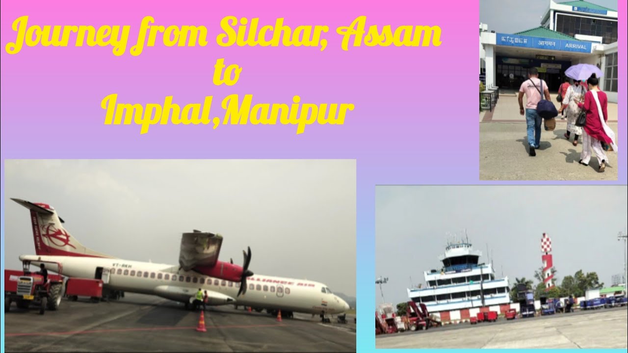 Journey from Silchar to Imphal by ATR flight|| Enjoy the aerial view ...