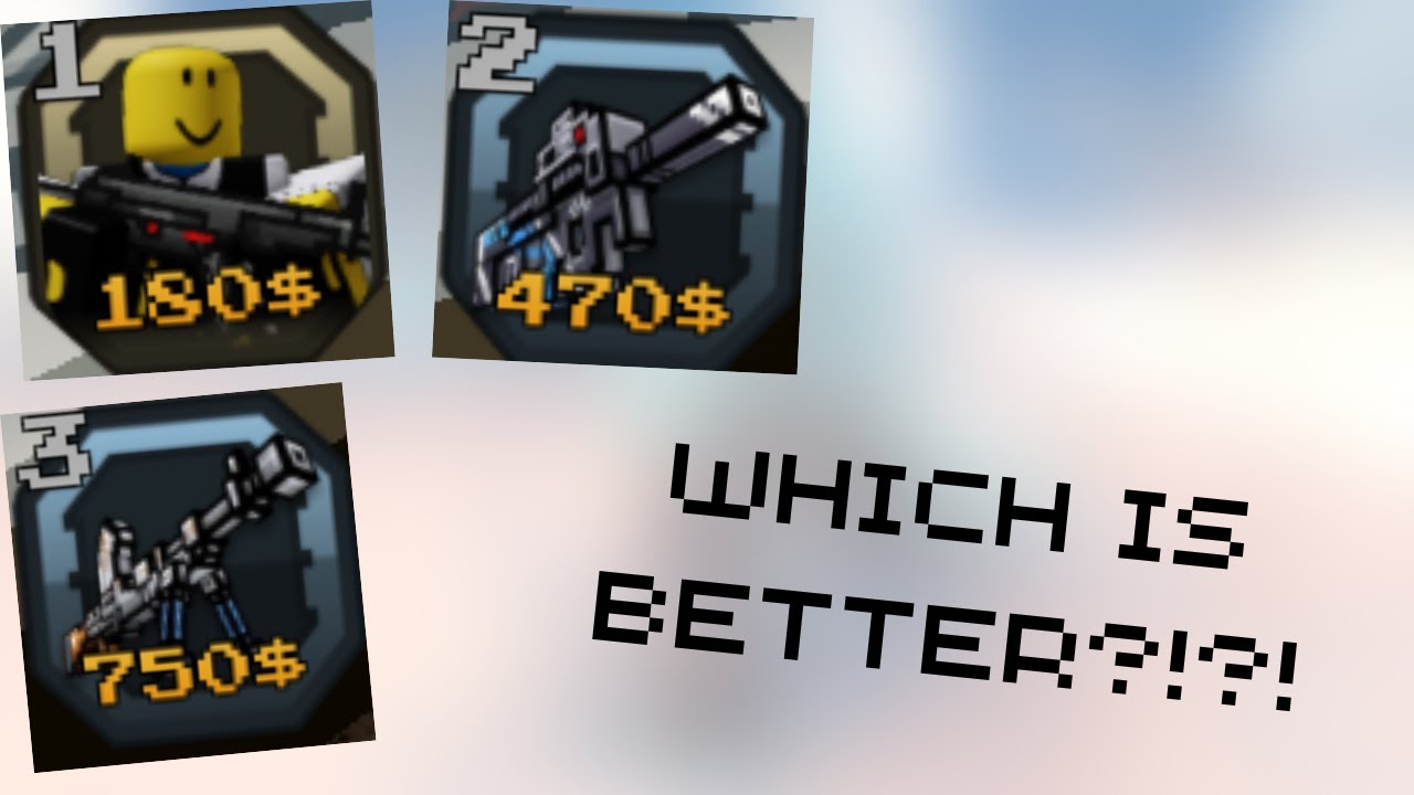 Future Police Rifle VS Veteran || ROBLOX Pixel Gun Tower Defense - YouTube