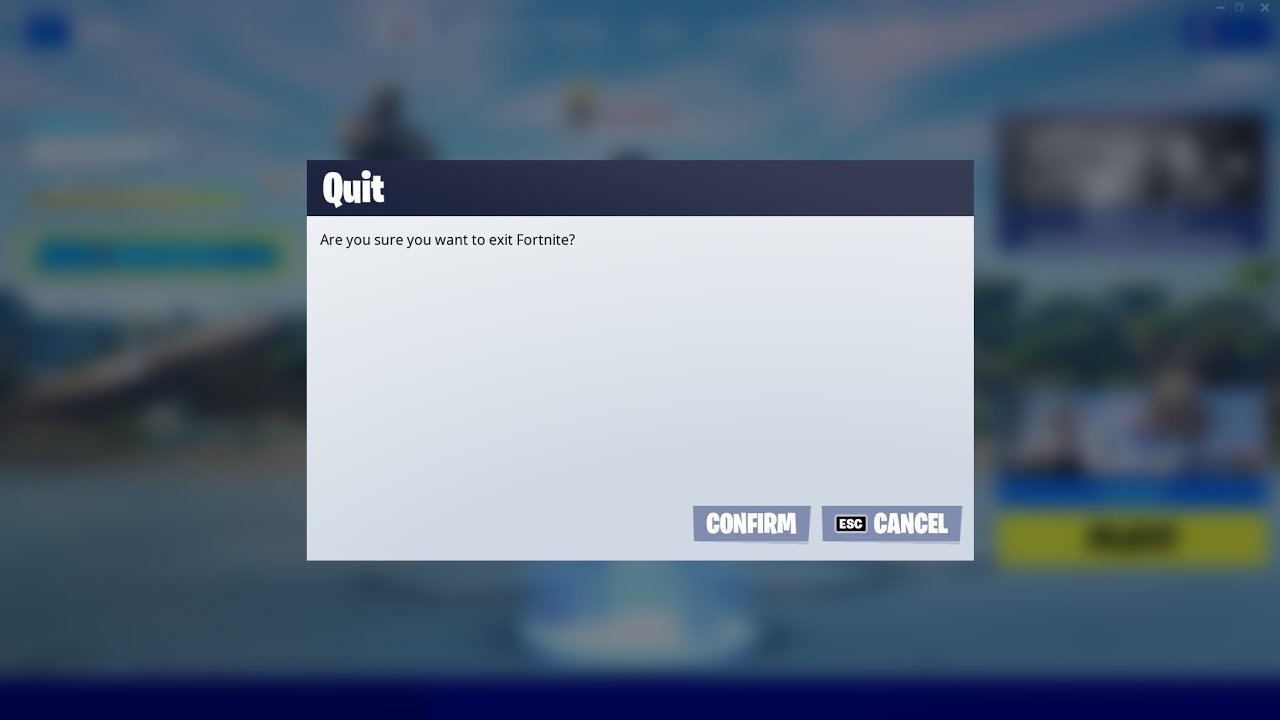 How to log off Fortnite - YouTube