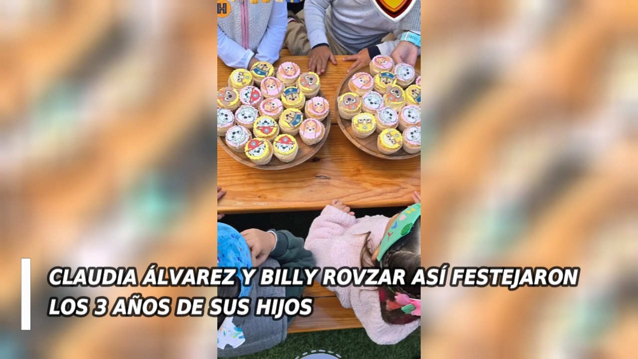 CLAUDIA ÁLVAREZ Y BILLY ROVZAR ASÍ FESTEJARON LOS 3 AÑOS DE SUS HIJOS ...