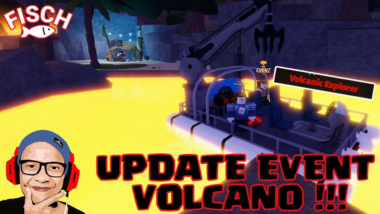 🔴NEW UPDATE FISCH ROBLOX EVENT VOLCANO ! - YouTube
