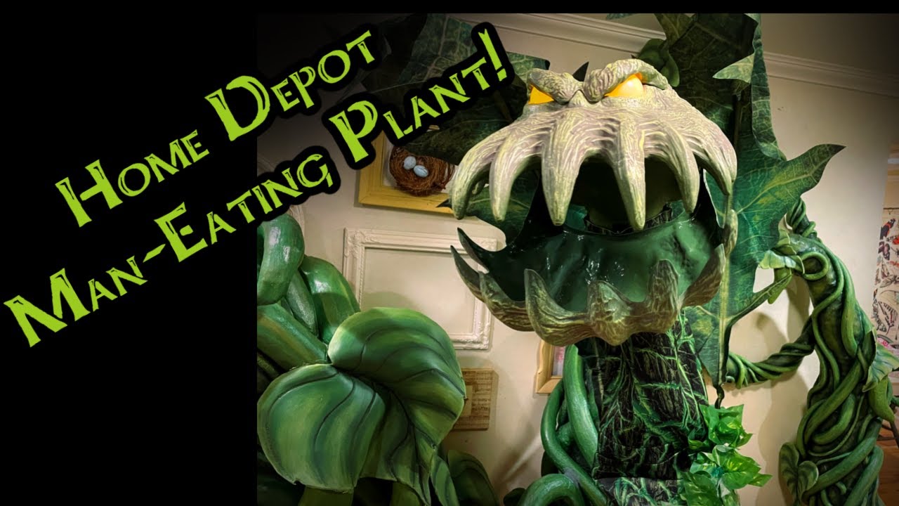 Home Depot Halloween 2021 Man-Eating Plant! - YouTube