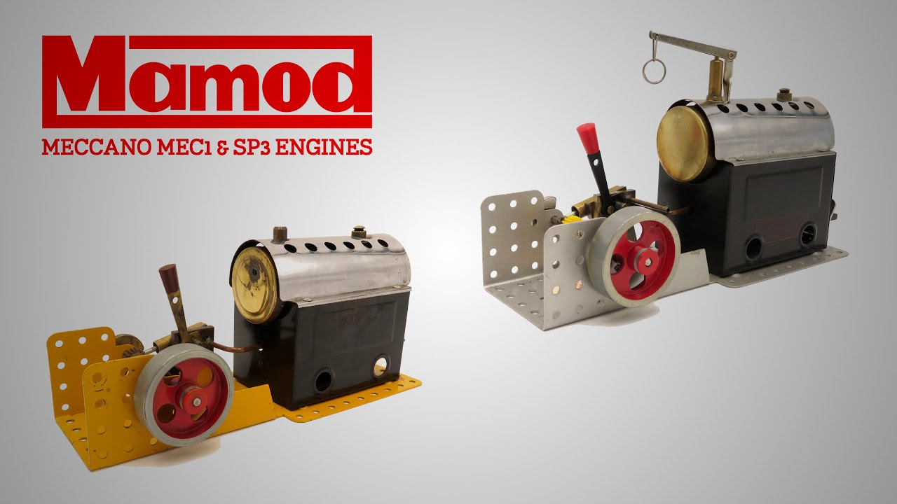 Mamod MEC1 & SP3 Meccano Engines Gearing Demonstration - YouTube