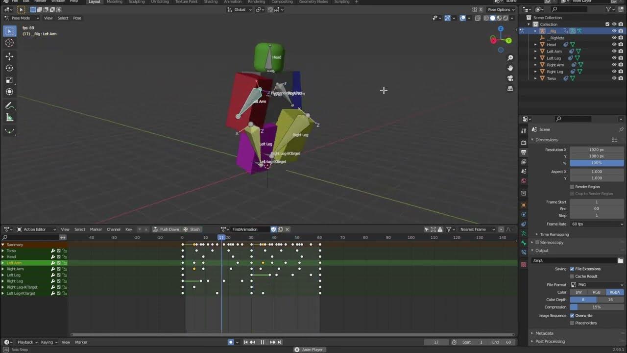 My FIRST Blender Walking Animation | BLENDER - YouTube