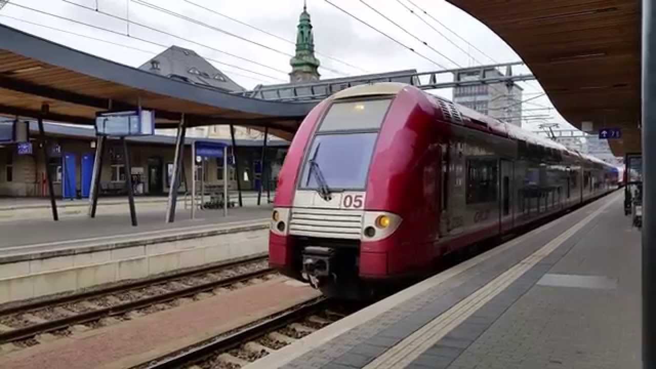 CFL Class 2200 EMU No. 2205 Departing from Luxembourg Station on 22/6 ...