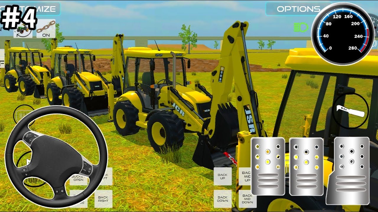JCB Backhoe Loader Simulator Game | JCB Backhoe Simulator | Android Gameplay #315 - YouTube