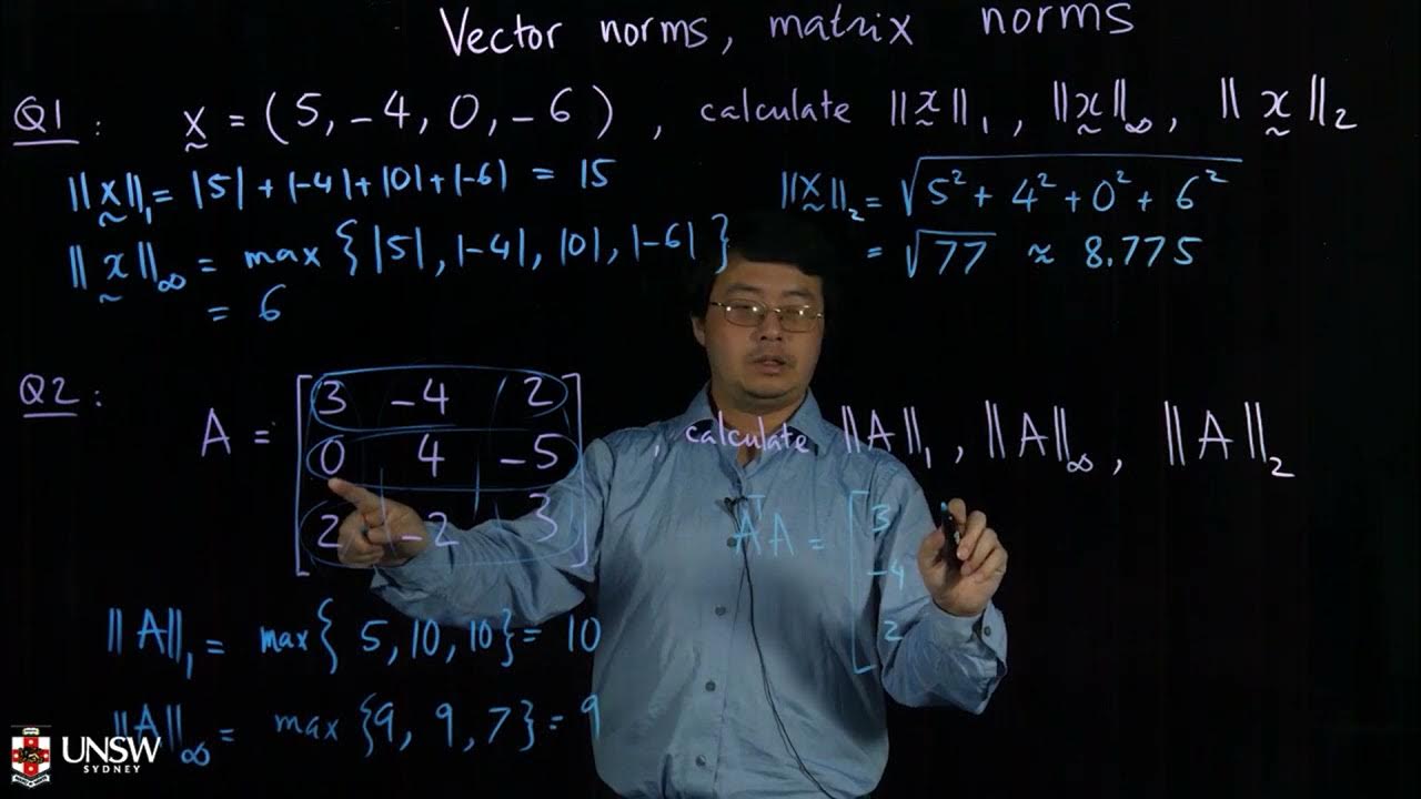 2.1 Vector norms and matrix norms - YouTube