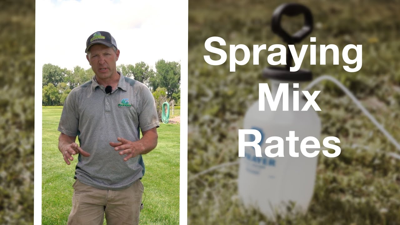 What are the Proper Mix Rates when Spraying? - YouTube