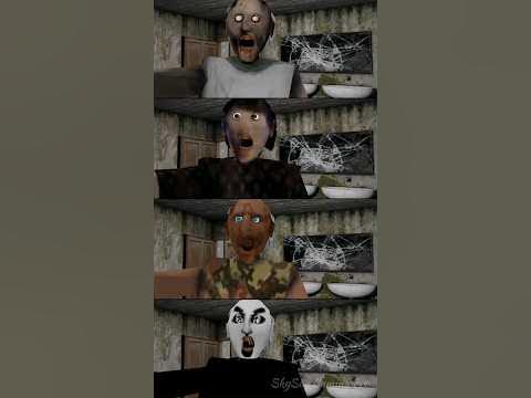 Jumpscare Battle! Original Granny Vs Granny Is Wednesday Addams + Buck + Slendrina Husband # ...