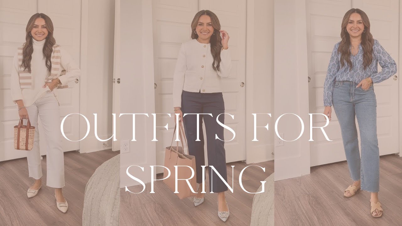 6 Spring Outfits from J. Crew Factory ALL ON SALE! Outfit Haul 2024 ...