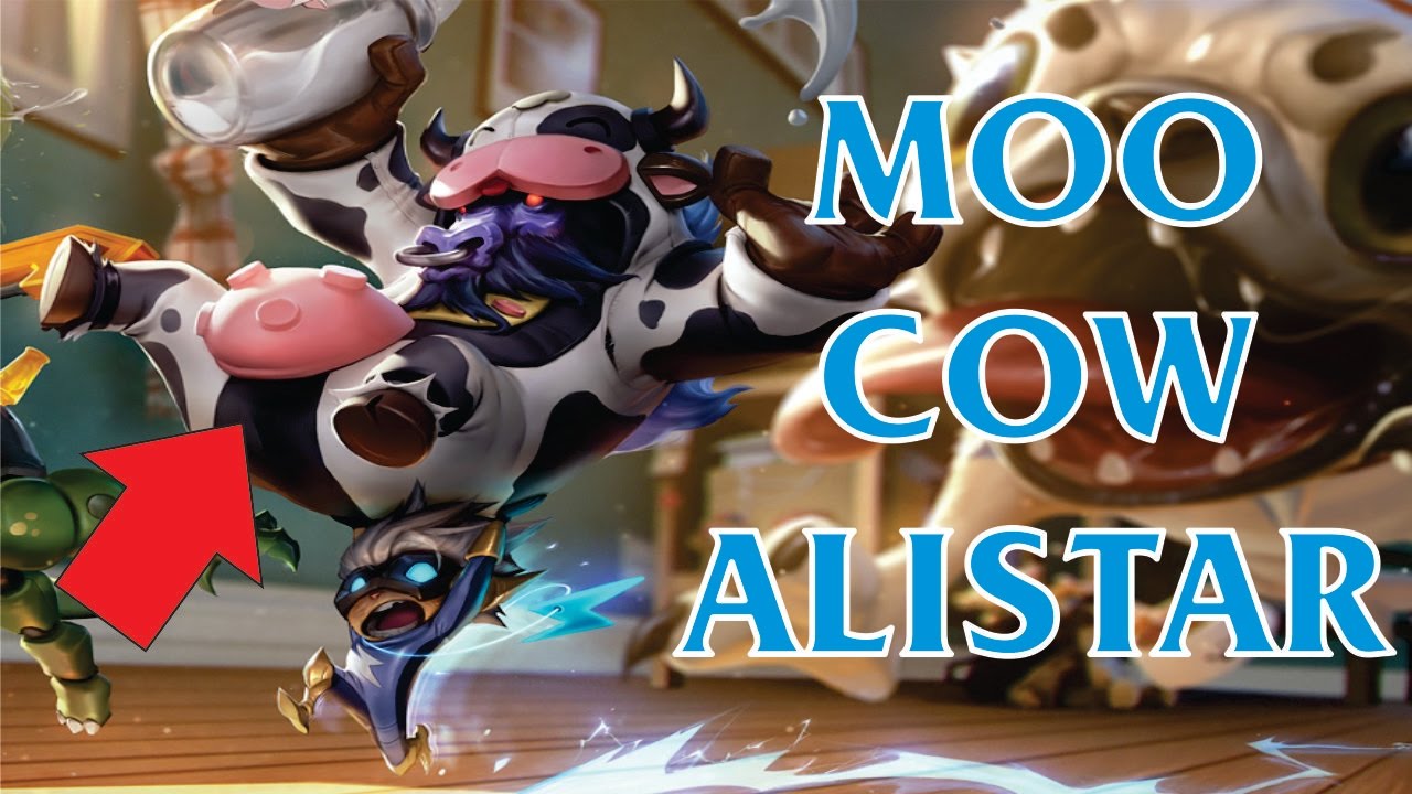NOVA SKIN DO ALISTAR - MOO COW ALISTAR - LEAGUE OF LEGENDS - YouTube