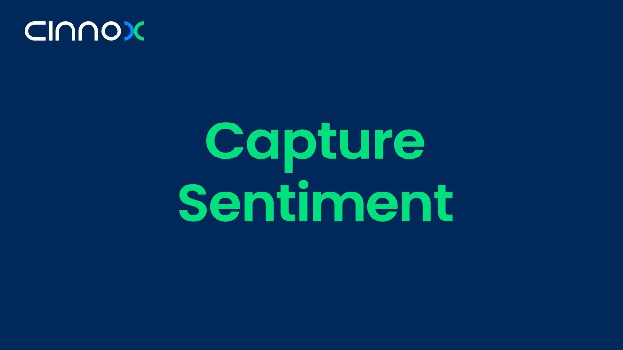 CINNOX | Capture Sentiment - YouTube
