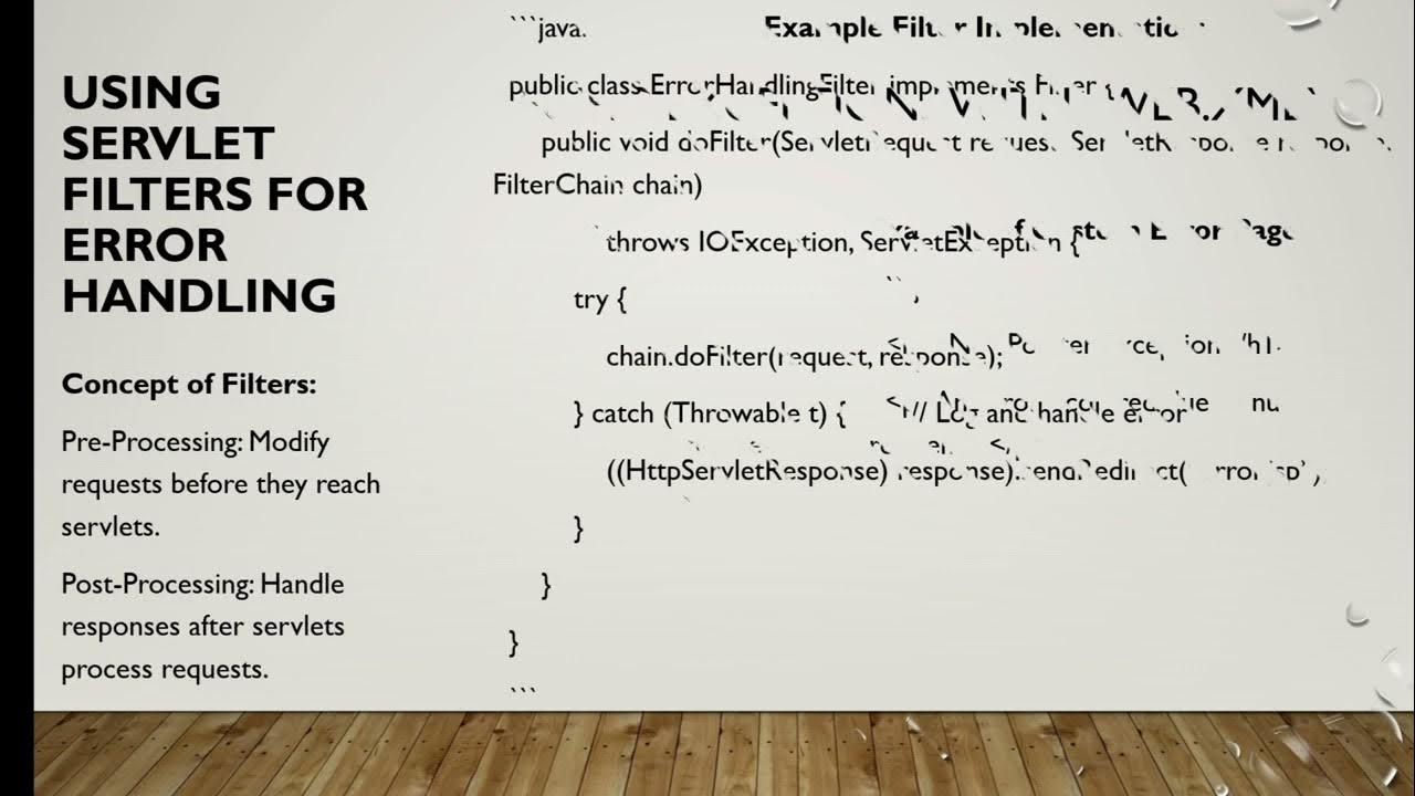 Error Handling in Java Servlets - YouTube