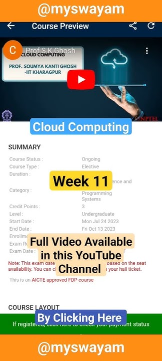Week 11 Cloud Computing #nptel #assignment #solved #swayam #education #shorts - YouTube