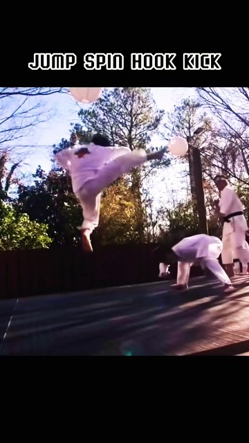How to Do a Perfect Jump Spin Hook Kick 🥋🔥 #viral #youtubeshorts # ...
