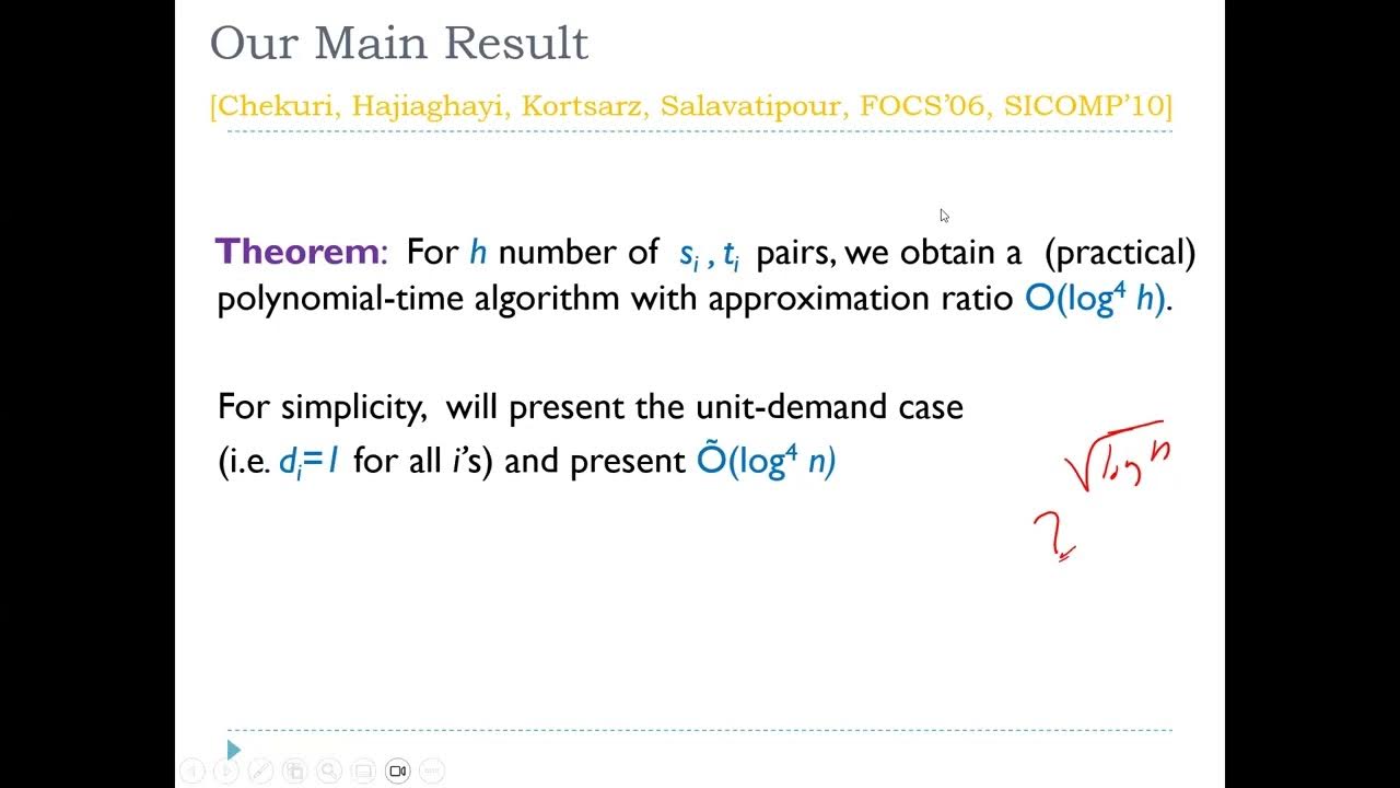 Lesson 9: Network Algorithms and Approximations by Mohammad Hajiaghayi: Uniform Buy-at-Bulk ...