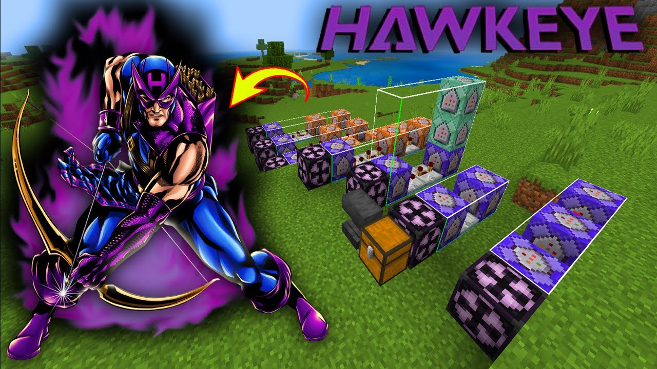 Hawkeye Powers and Abilities in Minecraft Bedrock using Command Blocks ...