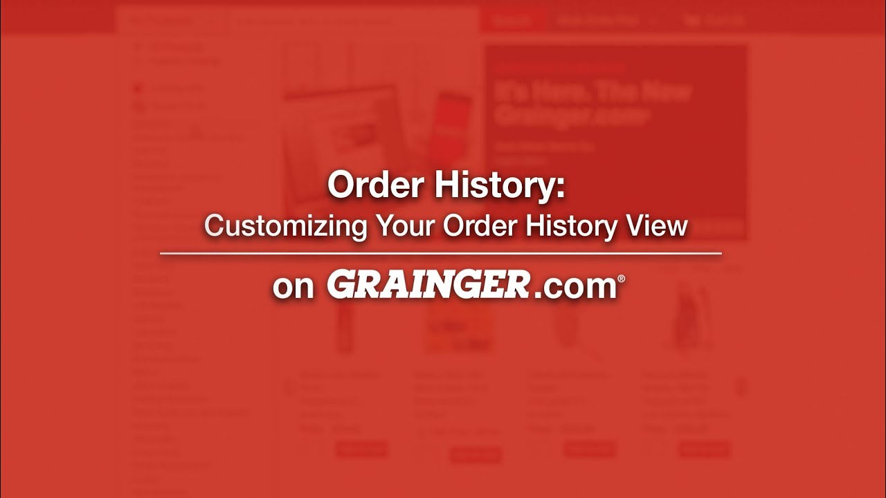 Order History: Customizing Your Order History View - YouTube