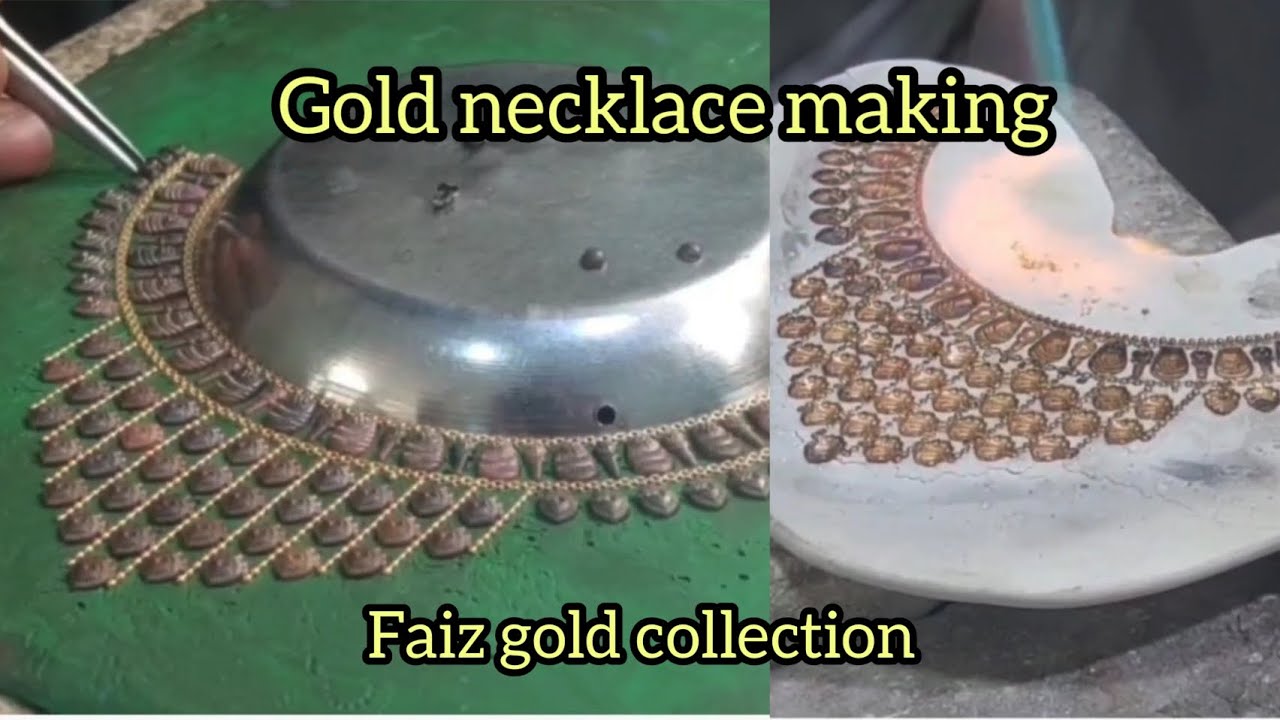 Necklace, Gold necklace, Necklace making, How gold necklace is made ...