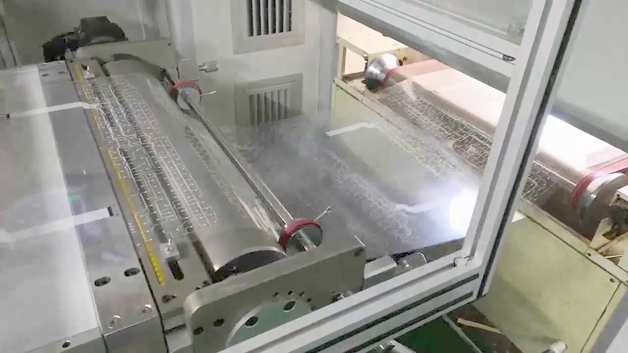 Fully automatic PET screen printing machine - YouTube
