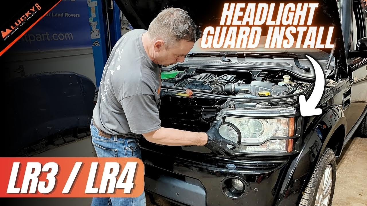 How to Install Headlight Guards on Your LR3 LR4 Discovery 3 4 Lucky8 ...