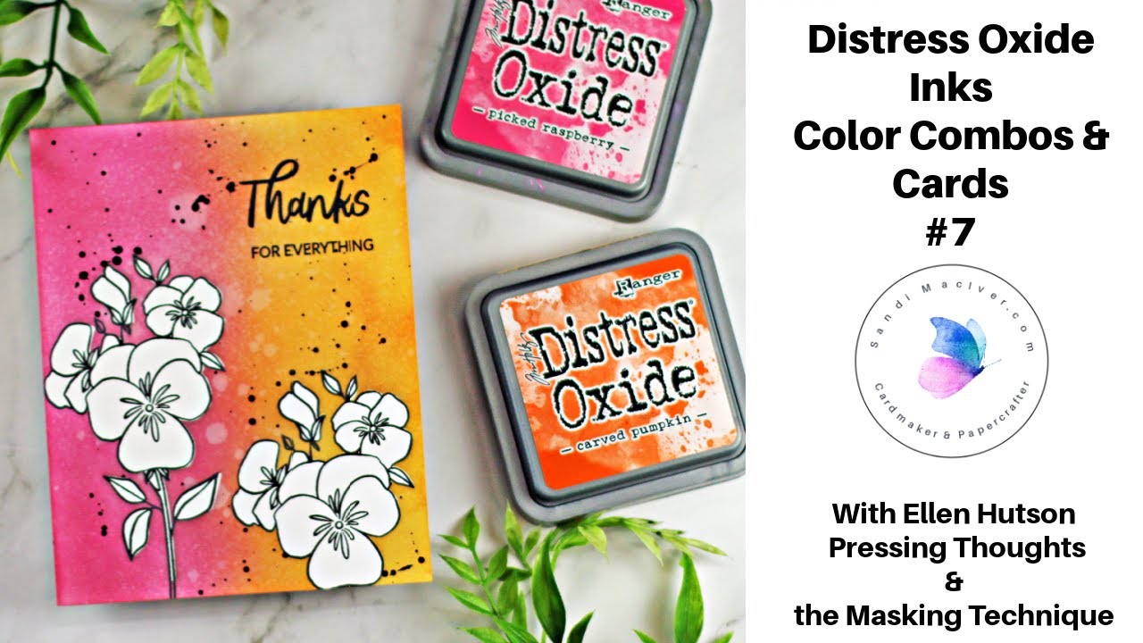 Distress Oxide Inks Color Combos and Cards #7 - YouTube