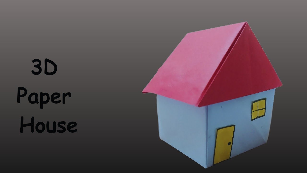Paper House | how to make a paper House easy - YouTube