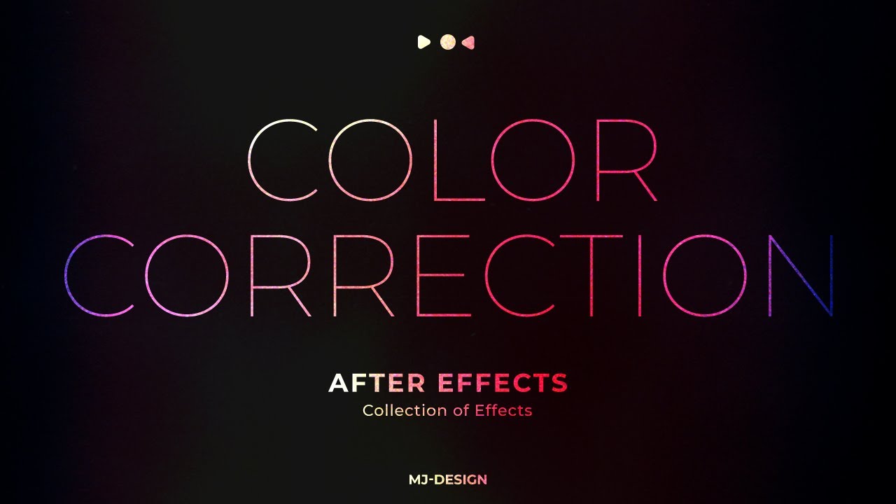 After Effects 효과 모음 9탄 - Color Correction - YouTube