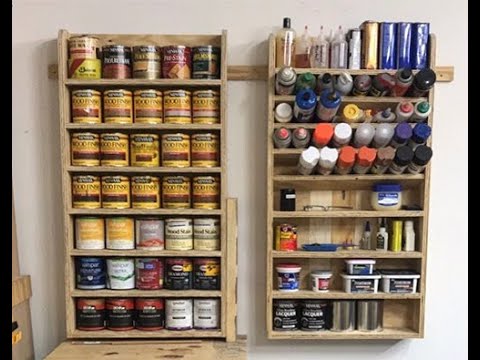 How To Make A French Cleat Finish Supply Rack - DIY - YouTube