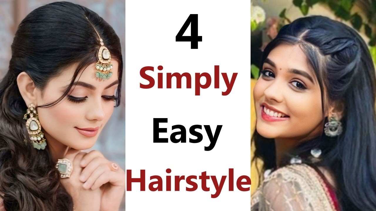 4 New & Easy hairstyle - Different Simple Hairstyle | Hairstyle for ...