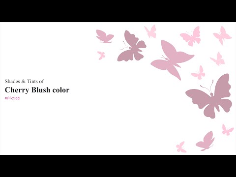 Shades & Tints of Cherry Blush color #ffc9dd A Warm Red color, #e2b2c4, #c69cab, #ffcfe0, #ffd5e4