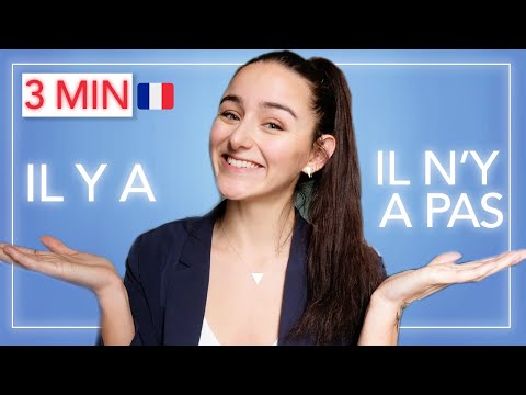 Learn FRENCH in 3 MINUTES - French for conversation : IL Y A