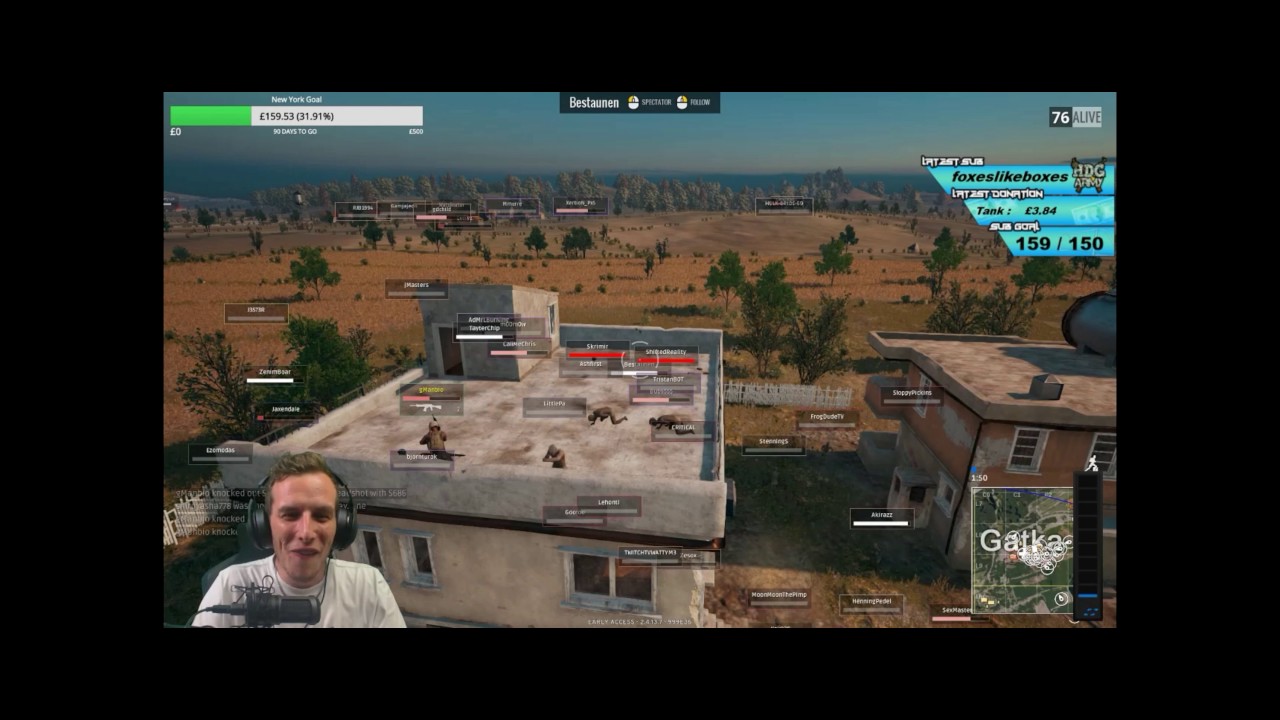 Glorious last stand by gManbio during JustJamieHDG PUBG Zombies stream ...