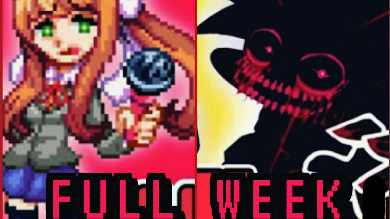 Friday Night Funki Evil boyfriend vs Monika Full Week(Sub en español ...